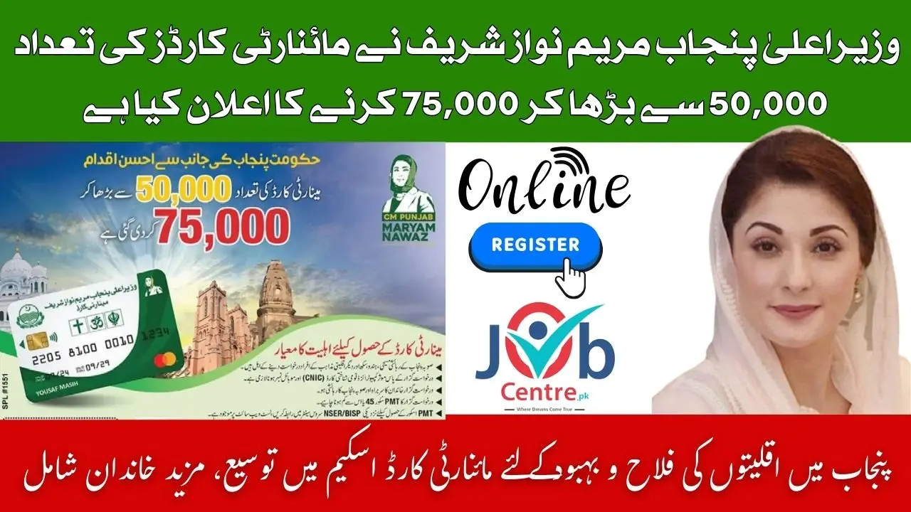 Punjab Minority Card Scheme 2025 Apply Online At Mcard.punjab.gov.pk ...